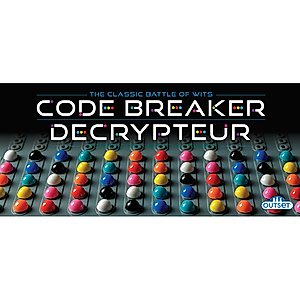 Outset Media Code Breaker - The Classic Battle of Wits, Logic & Deduction Head-to-Head, Strategy Code Creating & Cracking Peg Game, Outset Media, Ages 8+, 2 Players