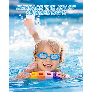 Victoper Kids Swim Goggles, 2 Pack Anti Fog&UV Swimming Goggles for Child 3-15, No Leaking Swim Goggles for Boys Girls