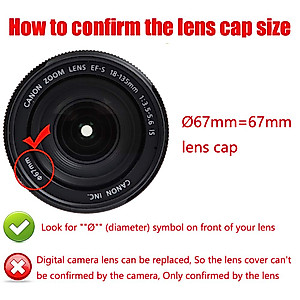 67mm-82mm Step Up Ring 67mm Lens to 82mm Filter (2 Pack), WH1916 Camera Lens Filter Adapter Ring Lens Converter Accessories