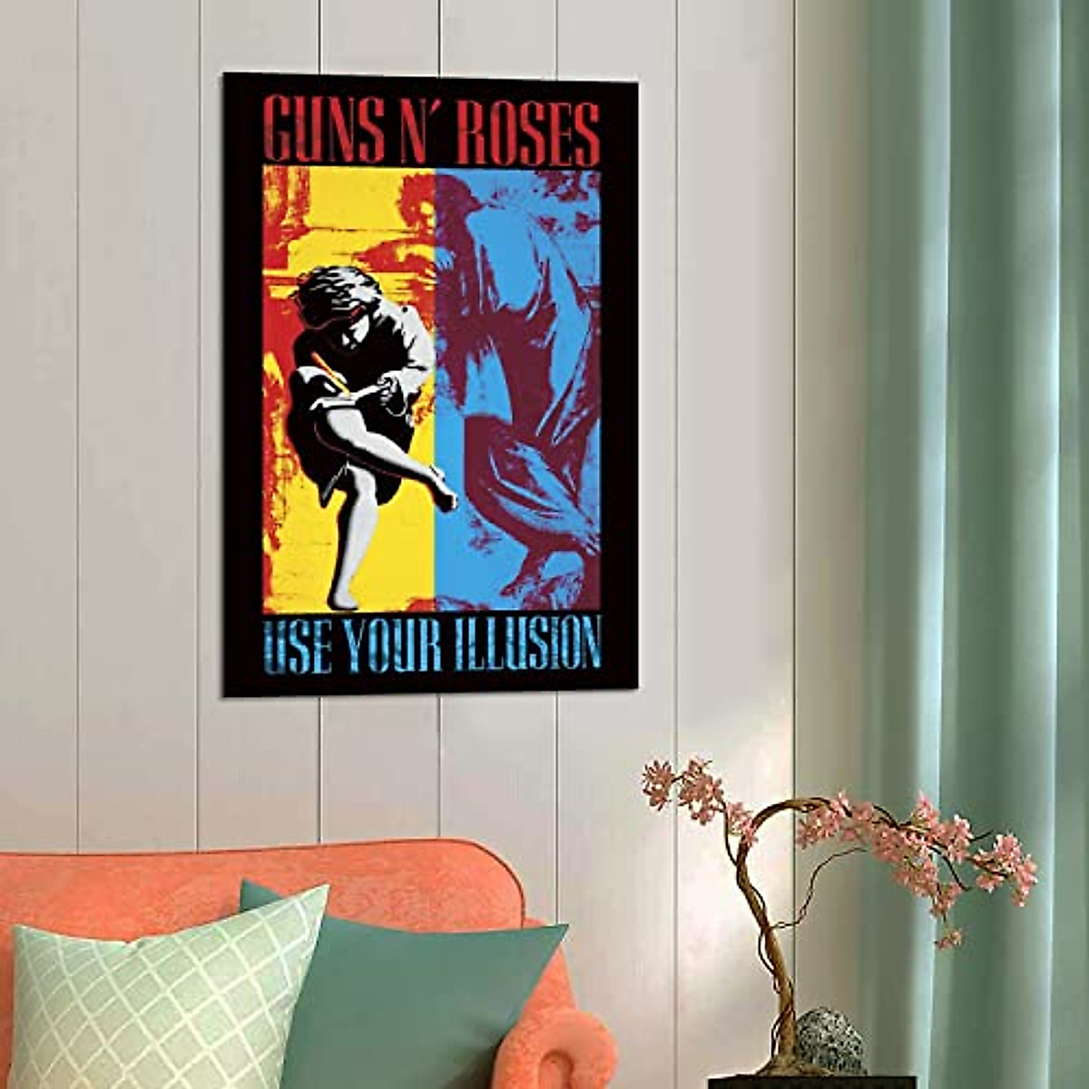 Guns N Roses Use Your Illusion Canvas Art Poster and Wall Art Picture Print Modern Family Bedroom Decor Posters 08x12inch(20x30cm)