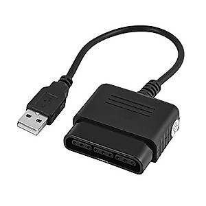 Tihebeyan Controller Adapter, PS2 to PS3 Controller Adapter for Sony PS2 Controller to USB Adapter Converter for PS3 & PC