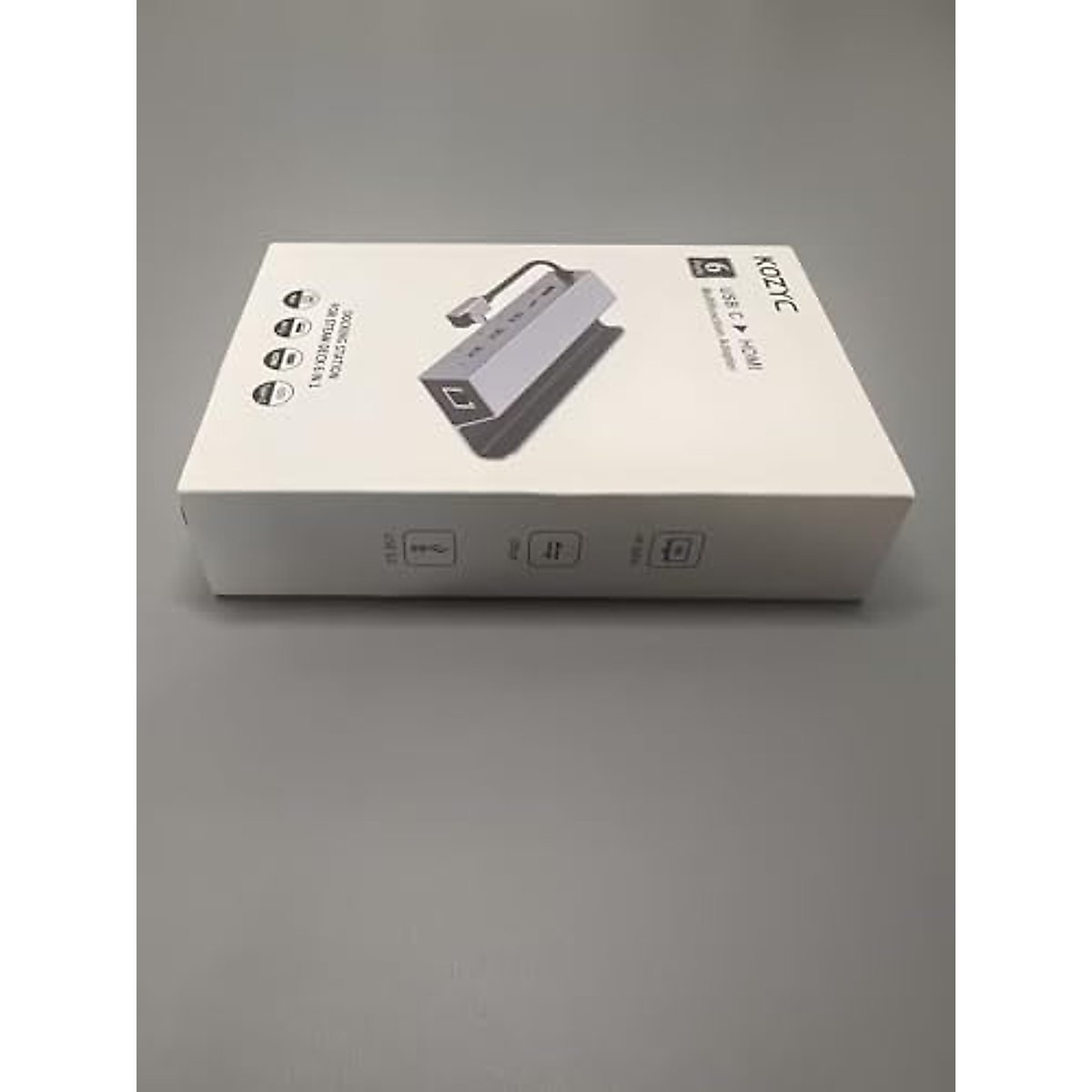 Docking Station for Steam Deck, KOZYC 6 in 1 Stream Deck Dock with HDMI 2.0 4K 60Hz, 1Gbps RJ45 Ethernet, 3 USB 3.0 5Gbps, and 100W Charging USB-C Port Compatible with ROG Ally, Steam Deck, Laptop