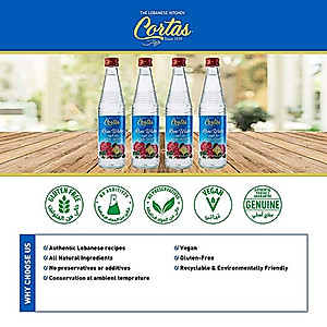 Cortas Premium Rose Water 10 oz - Pack 2