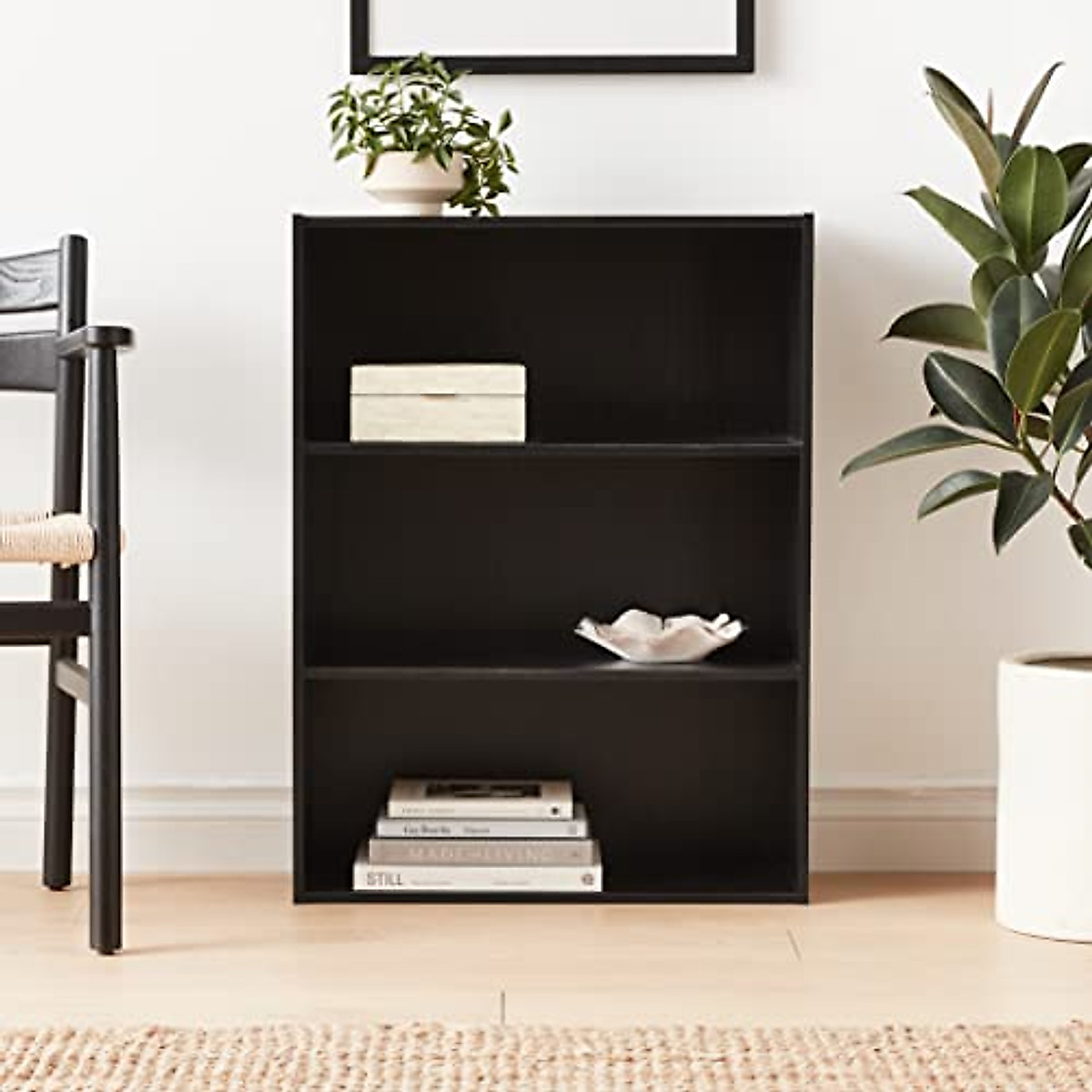 Furinno Pasir 3-Tier Open Shelf Bookcase, Espresso