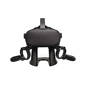 VR Stand, Headset and Controller Holder Display Station for Oculus Quest 2, Quest 1, Rift, Rift S, Valve Index, HP Reverb G2 Headset (Black)