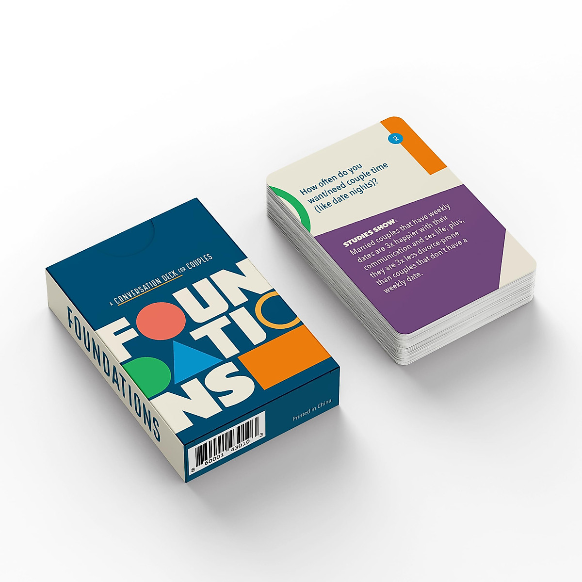 DEAR YOUNG MARRIED COUPLE Foundations Card Deck Conversation Starters - 52 Questions and Tips to Become Connected - Cards Game - Wedding Gift - Road Trip - Get to Know Each Other