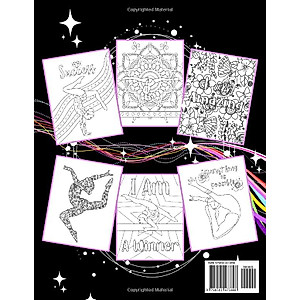 Gymnastics Coloring Book For Girl Ages 6-12: ( US Edition ) With Inspirational Coloring Pages For Little Gymnast