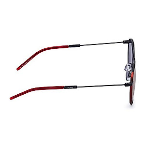 Hugo Boss sunglasses (HG-1060-S BLXAO) Matt Black - Metalic Red - Grey with Petrol mirror effect lenses
