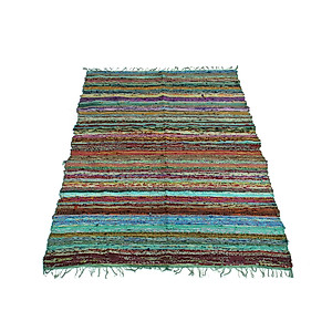 Handmade Braided Chindi Rug, Rag Rug, Area Rug, Carpet Rug, Runner Rug 3x5 Foot, 4x6 Foot, 5x7 Foot (4x6 Foot)