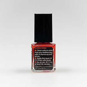 Thermal Grizzly - TG Shield (5ml red) - Protects Components From Liquid Thermal Paste and Short Circuits - High Temperature Conformal Coating CPU/GPU/PS4/PS5/Xbox