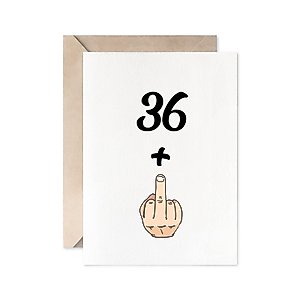 MAGJUCHE Funny 37th Birthday Card, 36+1 women Or Men Sweet 37 Years Old Birthday Gift Joke Card