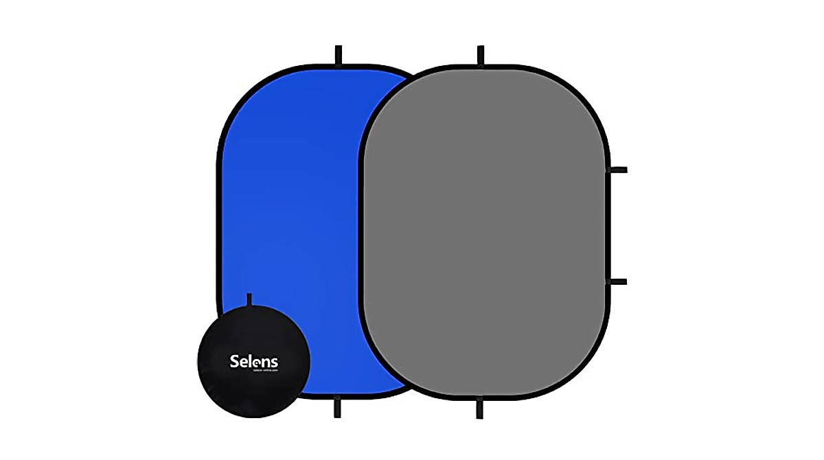 Selens Collapsible Blue Grey Backdrop | Photo & Video Studio
