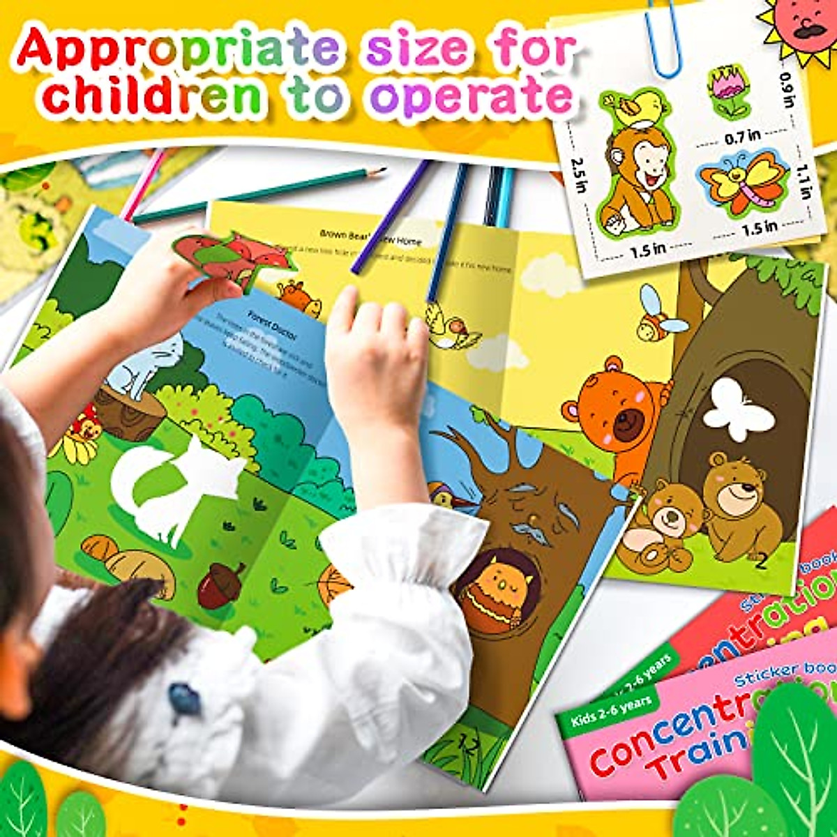 20 Sets Sticker Books for Kids 2-4, Sticker Books for Toddlers 1-3, Activity Books for Kids Ages 3-5, Birthday Gifts Fun Sticker Book for Girls Boys Ages 2-6（Over 1200 Cute Stickers）