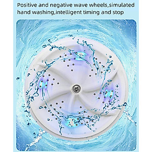 Mini Turbine Washing Machine USB Powered Travel Portable Washer Mini Laundry Machine for Underwear,Towels,Socks,Etc
