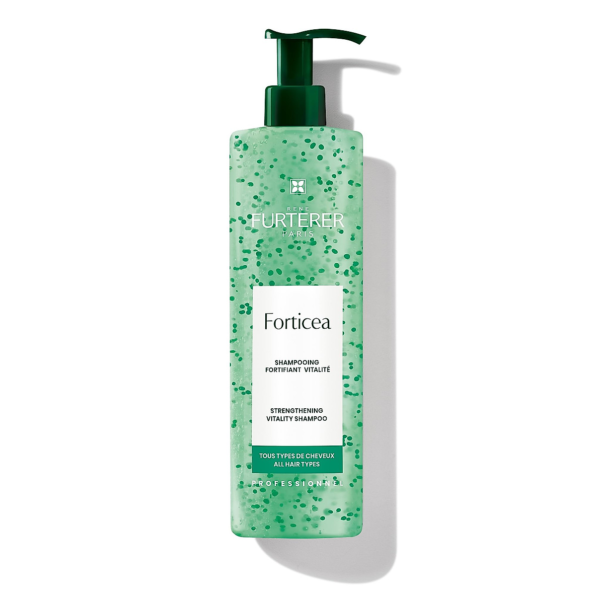 Rene Furterer Forticea Strengthening Revitalizing Shampoo - Formulated with Guarana Extract, Rosemary, Vitamin B3 and B5, - Sulfate, Paraben & Silicone Free, 20.2 Fl Oz