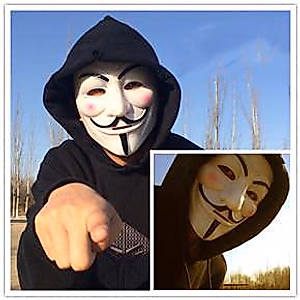 V for Vendetta Mask, Halloween Masks - Guy Masks for Kids Costume