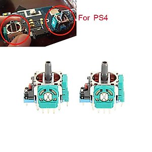 Onyehn L1 R1 L2 R2 Trigger Springs Replacement Parts Buttons,3D Analog Joysticks Thumb Sticks Cap Conductive Rubber Screwdriver Kit for PlayStation 4 PS4 Controller(JDS-001)
