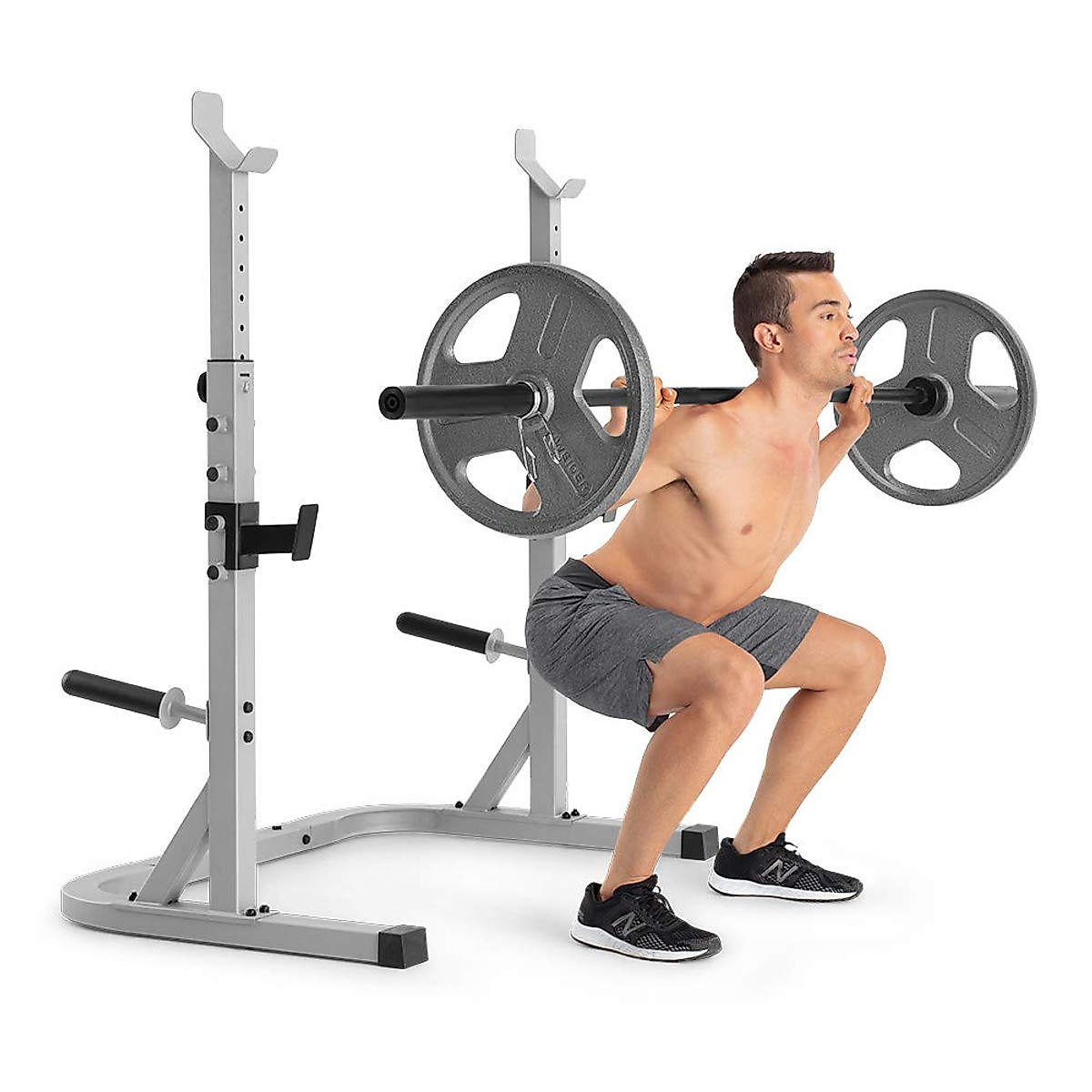 WEIDER Platinum Squat Rack, Black