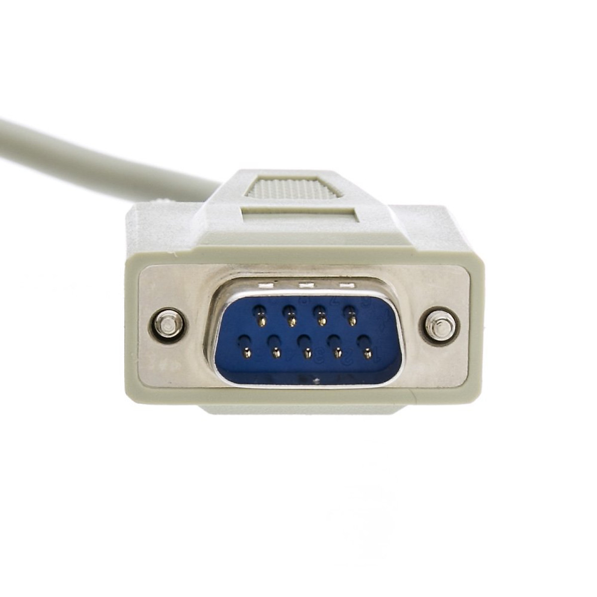 CableWholesale DB9 to DB25 Serial Cable, 9 Conductor 28 AWG Single Shielded RS232 Serial Cable, DB9 9 Pin Male to DB25 25 Male Connector Serial Cable, Beige, 6 Foot