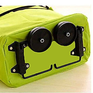 Collapsible Trolley Bags, Folding Shopping Bag with Wheels Reusable Grocery Bags Shopping Trolley Bag for Shopping Home Kitchen Supermarket Travel