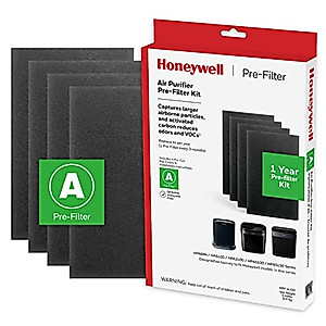 Honeywell HEPA Air Purifier Filter Kit & Honeywell HRF-A100 Air Purifier Pre Kit Filter, 4-Pack & Honeywell HEPA Air Purifier Filter R, 1-Pack for HPA 100/200/300 and 5000 Series