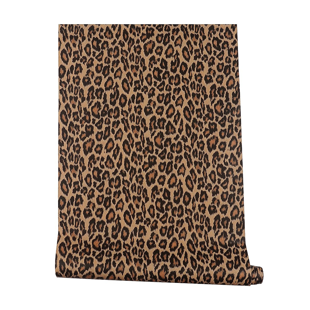 Self Adhesive Thick Vinyl Decorative Leopard Shelf Liner Contact Paper for Cabinets Dresser Drawer Furniture Walls 15.7X117 Inches