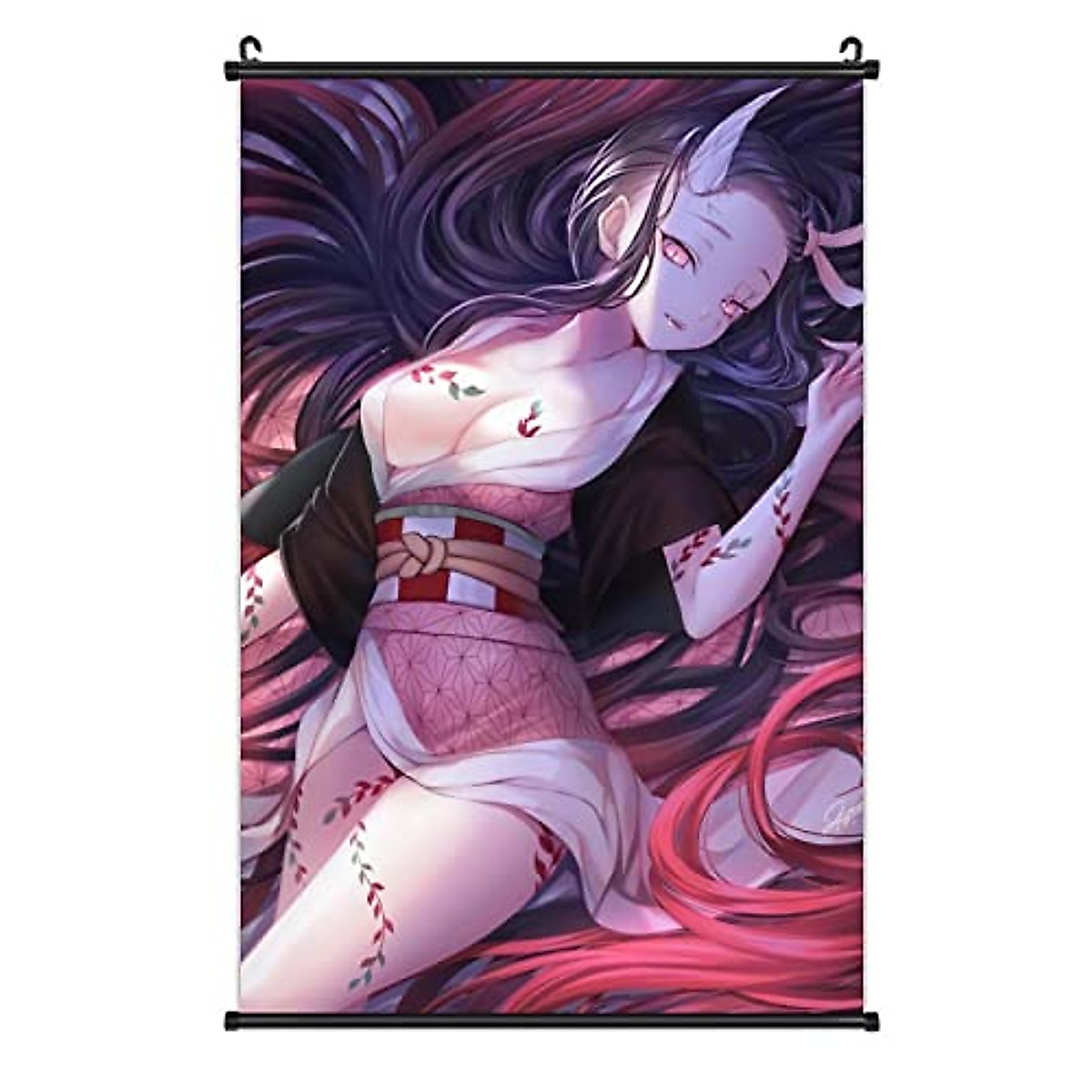Anime Poster Kamado Nezuko Wall Scroll Poster Canvas Painting for Home Wall Decor 16"X 24"