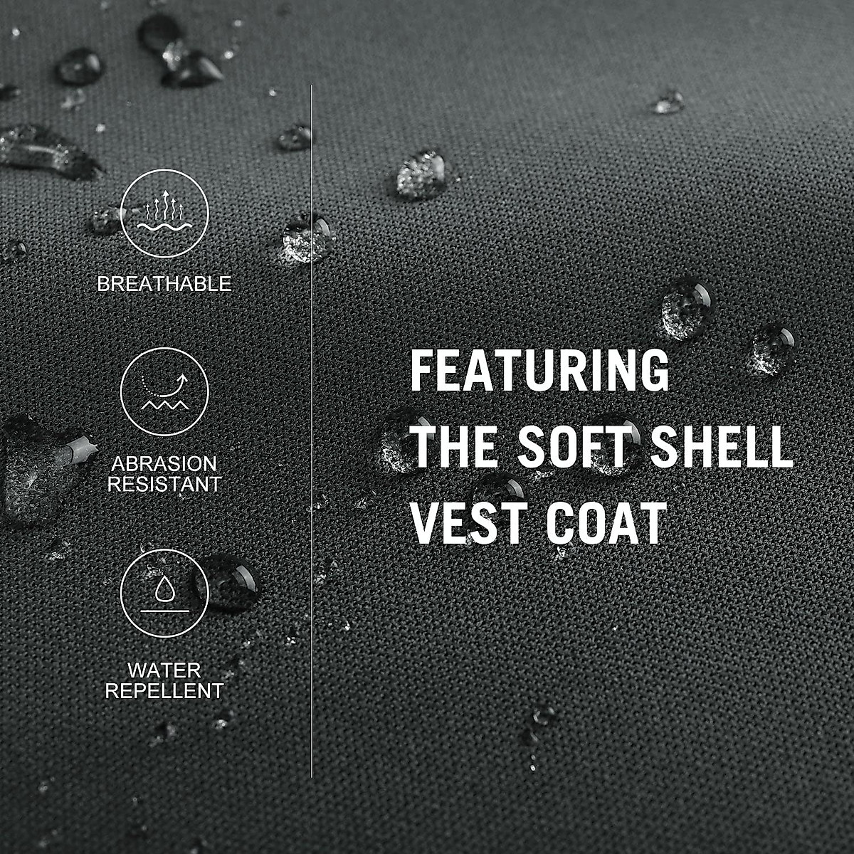 BALEAF Women's Lightweight Vest Softshell Sleeveless Jacket Windproof Stand Collar with Zipper Pockets Running Hiking Golf Gray M