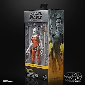 STAR WARS The Black Series Aurra Sing Toy 6-Inch-Scale The Clone Wars Collectible Action Figure, Toys for Kids Ages 4 and Up,F1870