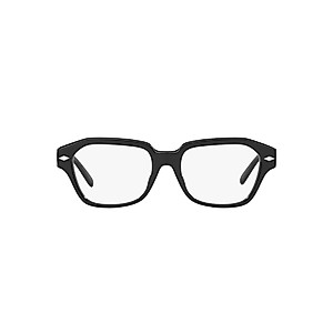 Vogue Eyewear Women's VO5447F Low Bridge Fit Square Prescription Eyewear Frames, Black/Demo Lens, 51 mm
