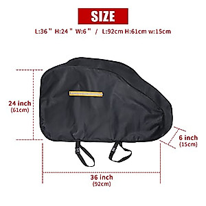 Andacar Caravan Hitch Cover, Waterproof Trailer Jack Cover Universal Trailer Hitch Covers Rain Snow Dust-Proof Hitch Ball Cover-36x24x6 inch.