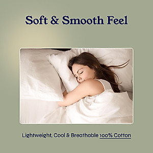 California Design Den Full Size Sateen Sheet Set - 100% Extra Long Staple Cotton 500 Thread Count, Silver Sage Sheet Set, Lightweight Bed Set for Ultimate Comfort, Deep Pocket Fits 16 Inch Mattresses