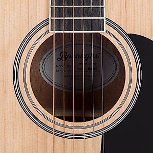 Boroughs B30DNT Dreadnought Acoustic Guitar Pack with Tuner, Gig Bag and Strap, Natural