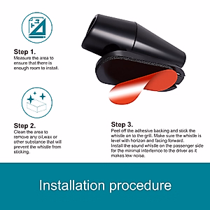 CITKOU 8Pcs Deer Whistles for Vehicles Wind Activated Black