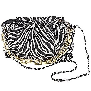 OSALADI Zebra Print Shoulder Bag Zebra Print Purse Fashion Clutch Purse Zebra Print Cross Body Bag Small Crossbody Purse for Women Girls