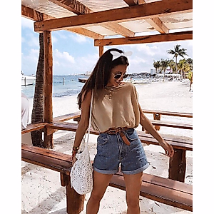 Huachi 8 Packs Bow Headbands for Women's Hair, Fashion Retro Bunny Ear Hair Accessories Girls Cute Knotted Bandana Headband Non Slip, Boho Elastic Workout Yoga Solid Color Headwrap