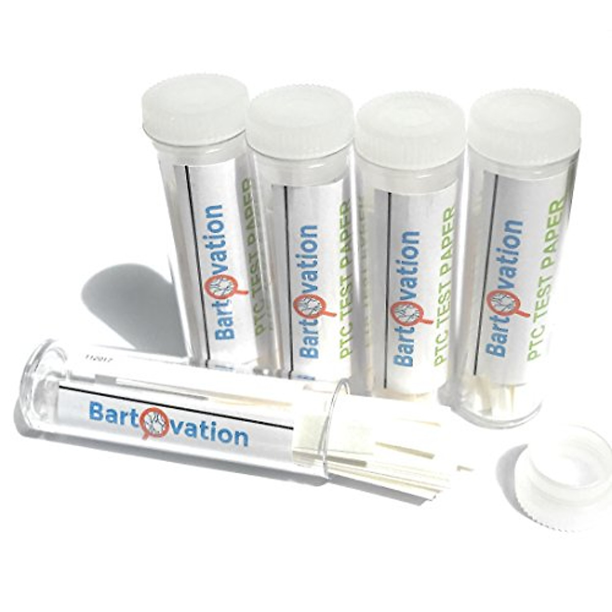 Bartovation (Tm) Phenylthiourea (PTC) Paper Strips - Genetic Taste Testing (Vial of 100) - Pack of 5