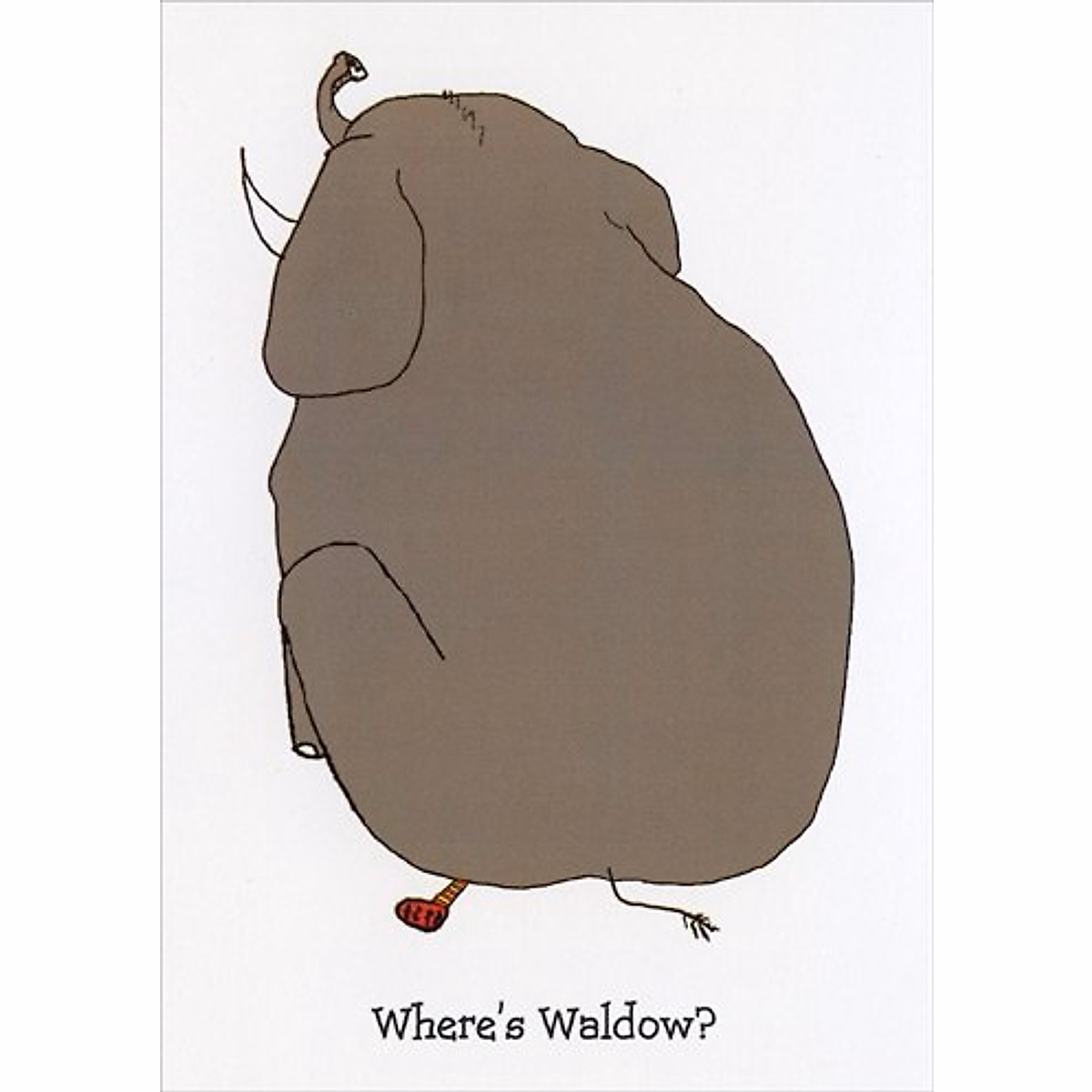 Curiosities Greeting Cards Where's Waldow? - Funny Birthday Card