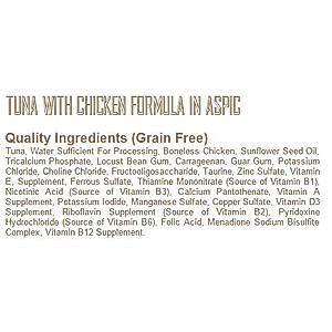 Fussie Cat Premium Grain Free Canned Cat Food 3 Flavor Variety Bundle: (4) Tuna with Chicken, (4) Tuna with Salmon and (4) Tuna with Ocean Fish, 2.82 Oz Each (12 Cans Total)