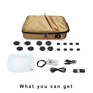 Goodtar Portable Hot Stones Warmer Set Spa Salon Massage Digital Electric Heater Kit with 16 Basalt Stones