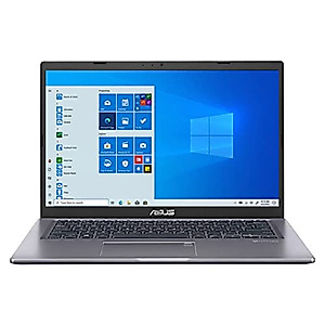 Asus VivoBook 14 Thin and Light Laptop, 14'' FHD IPS Display, 11th Gen Core i3-1115G4, 8GB DDR4 RAM, 256GB PCIe SSD, USB-C, HDMI, Backlit Keyboard, Fingerprint Reader, WiFi, Webcam, Win 11 Slate Grey