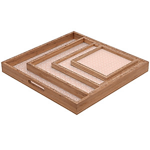 Deny Designs Caroline Okun Rosy Spirals Indoor/Outdoor Square Tray, 12" x 12"