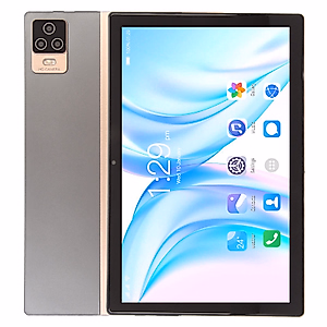 Luqeeg 10.1 Inch Tablet, 8GB RAM 256GB ROM 100-240V Support Fast Charging 8 Core CPU FHD Tablet 5G WiFi for Reading for Android 12 (US Plug)