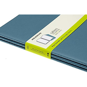 Moleskine Cahier Journal, Soft Cover, XL (7.5" x 9.5") Plain/Blank, Brisk Blue, 120 Pages (Set of 3)