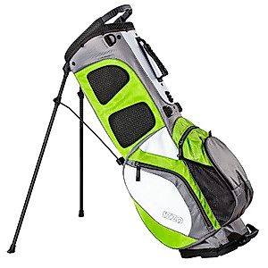 IZZO Golf Lite Grey/Lime/White Walking Ultra Light Perfect with Dual Straps for Easy to Carry Golf Bag