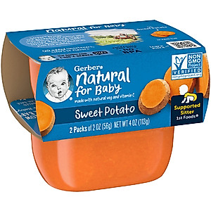Gerber Natural for Baby 1st Foods Baby Food Tubs (Sweet Potato)