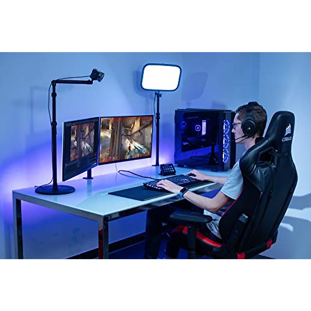 Elgato Heavy Base, Freestanding Premium Weighted Base for easy Mounting, Moving and Adjusting of Lights, Cameras, and Microphones, for Streaming, Videoconferencing, and Studios, requires Multi Mount