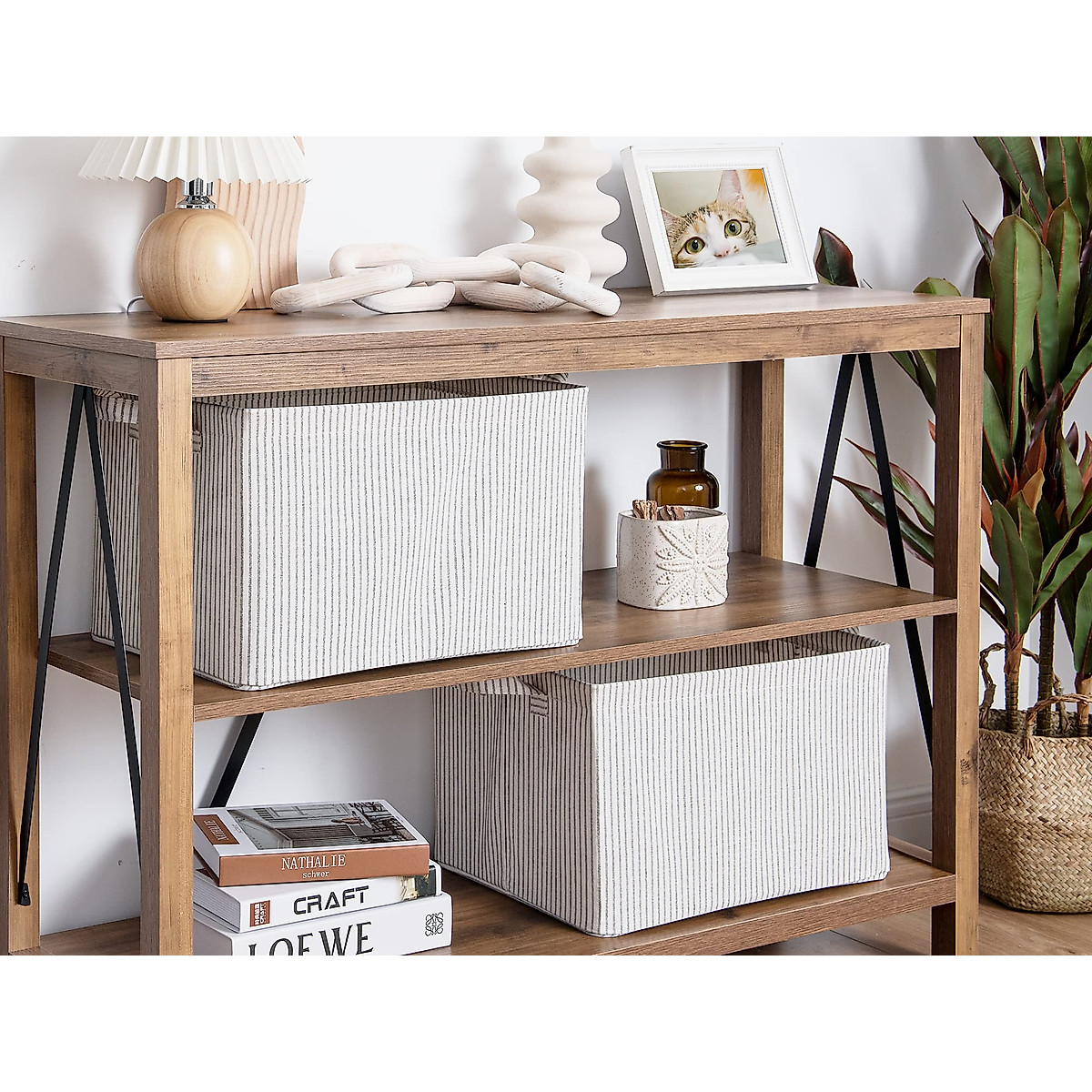 StorageWorks 2-Pack Narrow Storage Bins with 2-Pack Storage Bins