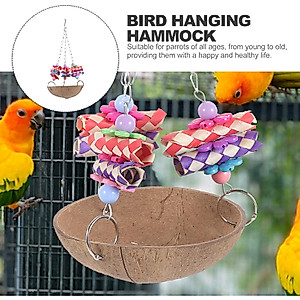 Hanging Bird Hammock Swing Bed Plush Parrot Snuggle Tent Nest Parakeets Cockatiels Conures Parrots Bird Cage Accessories Perch Toy
