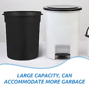 Luxshiny Trash Can Inner Bucket Replacement Plastic Garbage Can Inner Bin 3L Round Wastebasket Bucket Rubbish Container for Home Office Hotel
